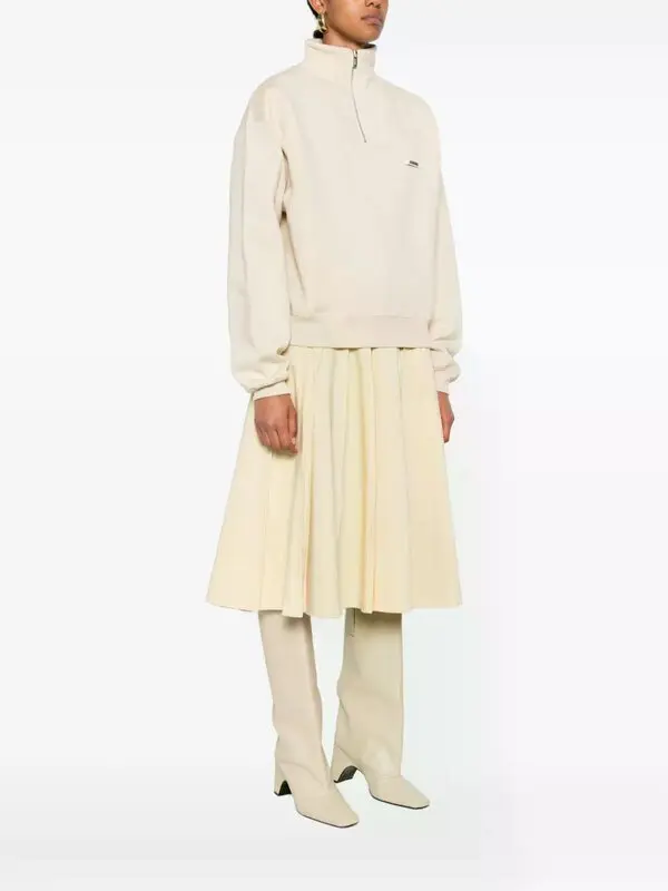 Jacquemus Zipped-rollneck Sweatshirt