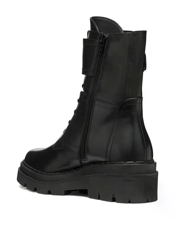 Geox Felleny Buckled Lace-up Boots