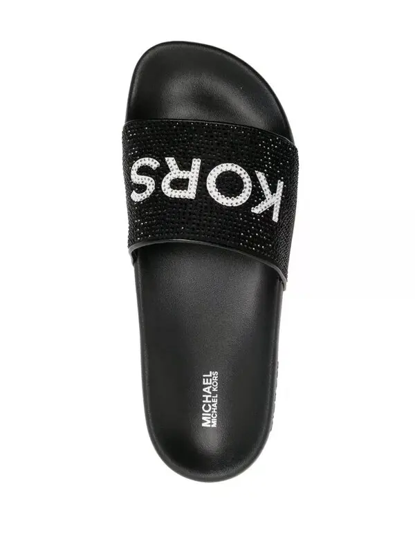 Michael Kors Gilmore Rhinestone Embellished Slides