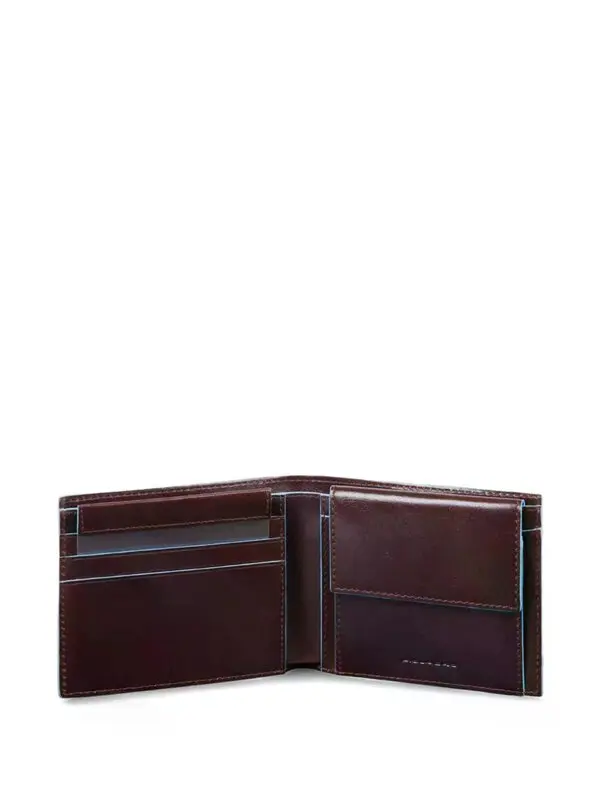 PIQUADRO Leather Coin-pocket Wallet