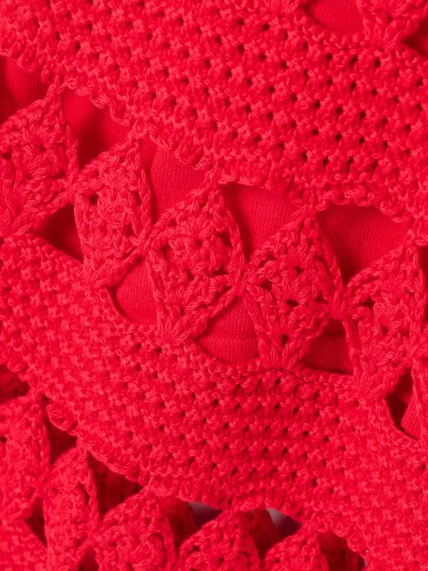Cara Cara Joan Crocheted Cotton Midi Dress