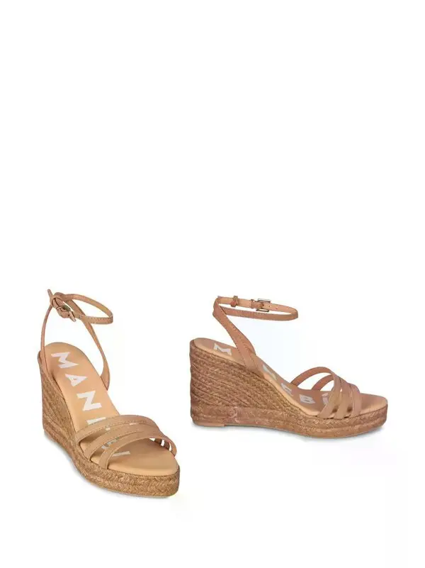 Manebí 100mm Hamptons Suede Espadrille Wedges