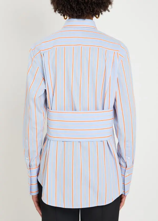 Victoria Beckham Striped Cotton Shirt