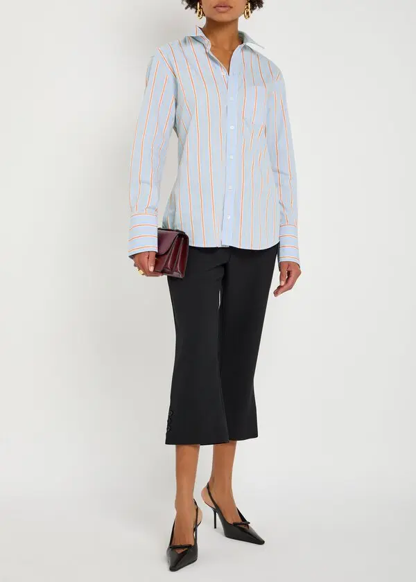 Victoria Beckham Striped Cotton Shirt