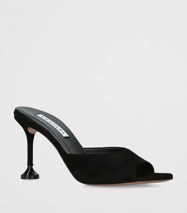 AQUAZZURA Suede Bisous 85 Mules