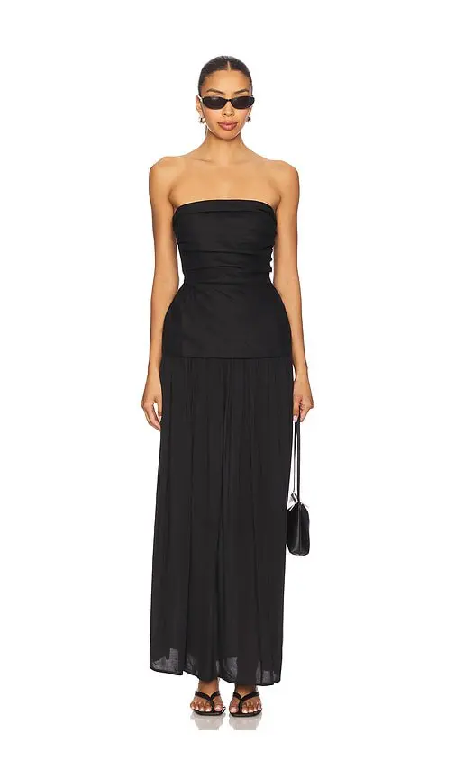 Faithfull The Brand Hedy Maxi Dress - Black