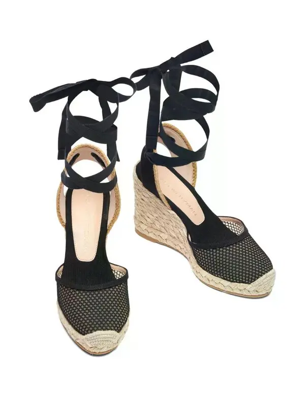 STUART WEITZMAN Mesh Wedge Espadrilles