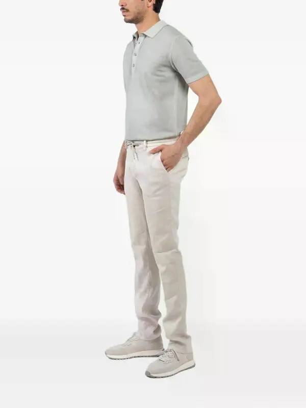 MASON'S Drawstring Waist Trousers - Neutrals