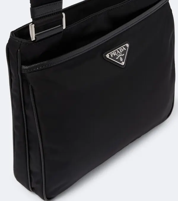 Prada Re-nylon Leather-trimmed Shoulder Bag