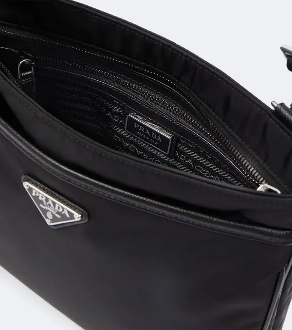 Prada Re-nylon Leather-trimmed Shoulder Bag
