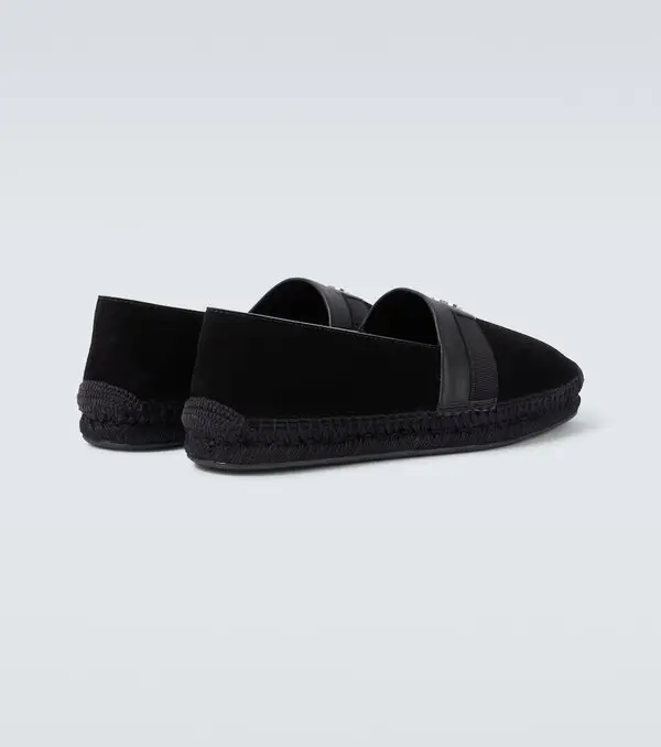 CHRISTIAN LOUBOUTIN Alfarica Suede Espadrilles - Black