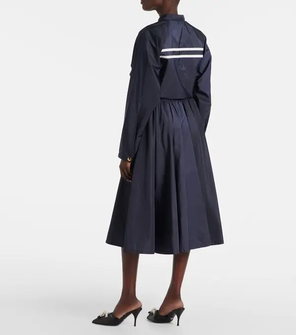 Prada Re-nylon Zip-up Midi Skirt
