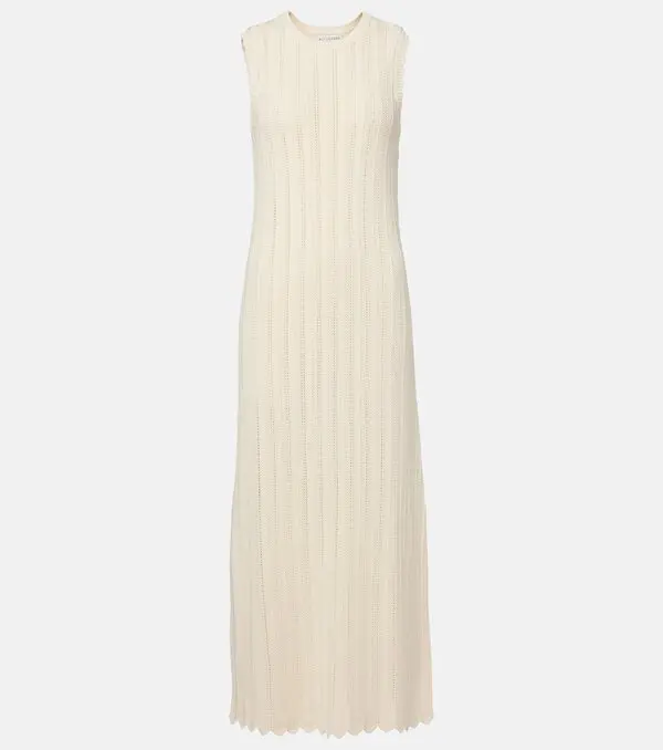 Altuzarra Sissi Open-knit Cotton Midi Dress