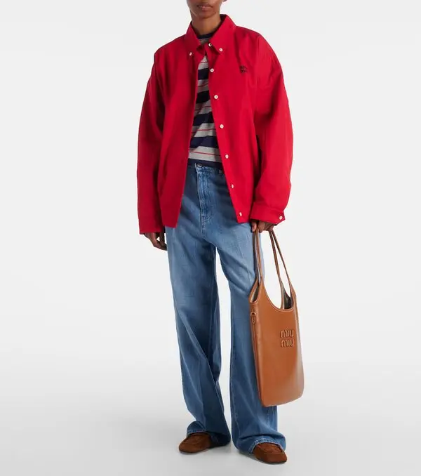 Miu Miu Ivy Shopper Bag - Brown