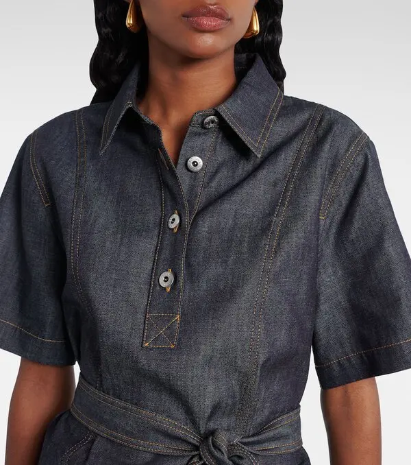 Bottega Veneta Denim Mini Dress