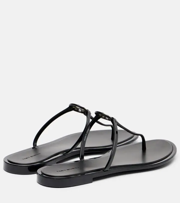 Tory Burch Embellished Thong Sandals - Black