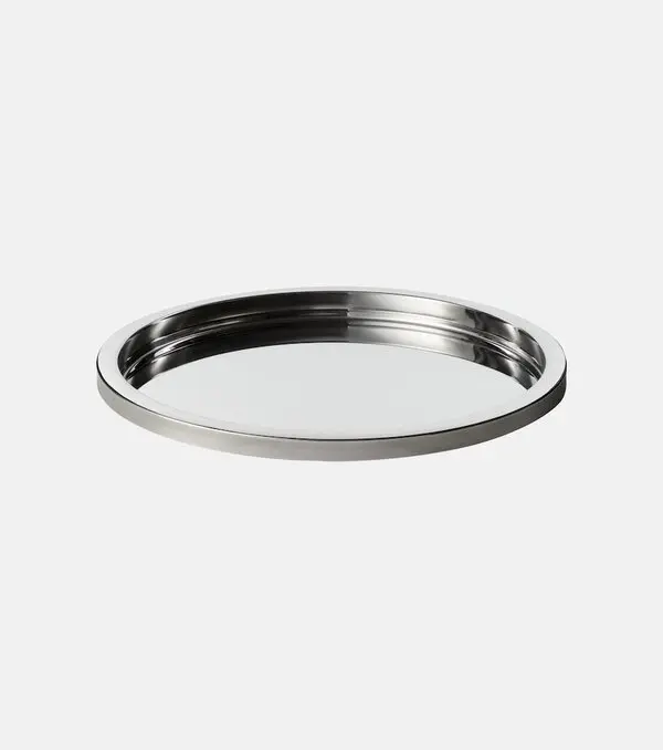 LOUISE ROE Stainless Steel Decorative Tray - Metallic