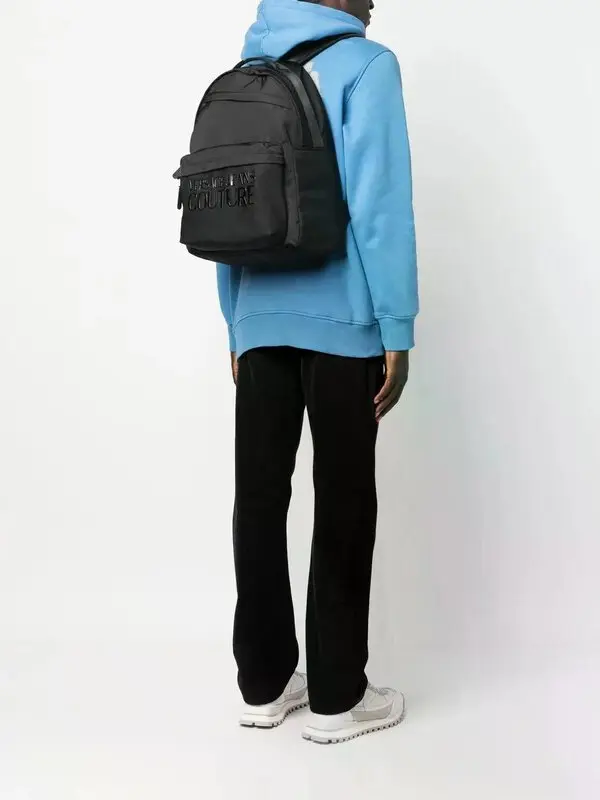 Versace Logo-lettering Backpack