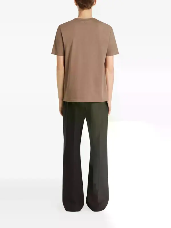 COURREGES Logo-embroidered Short-sleeve T-shirt