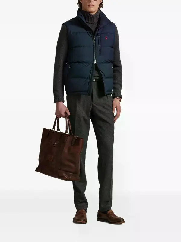 Polo Ralph Lauren The Gorham Padded High-neck Gilet - Blue