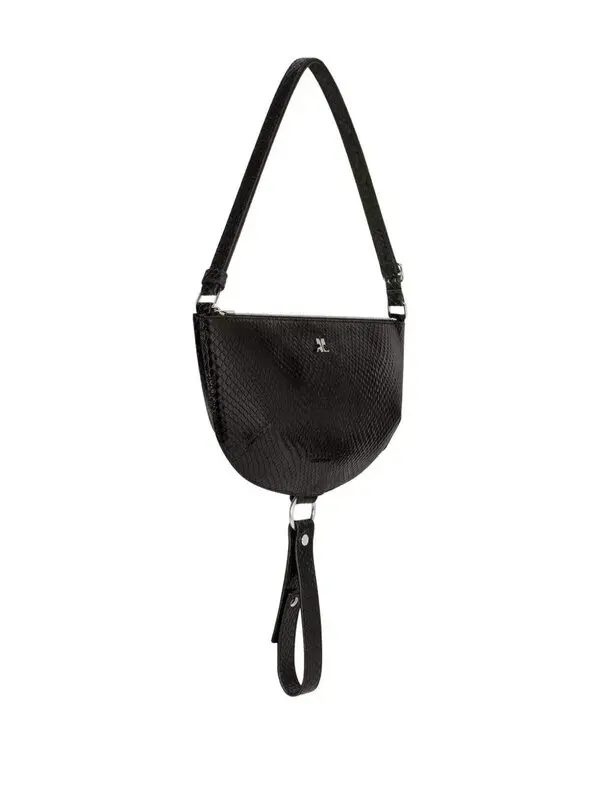 COURREGES Holy Eclipse Leather Shoulder Bag