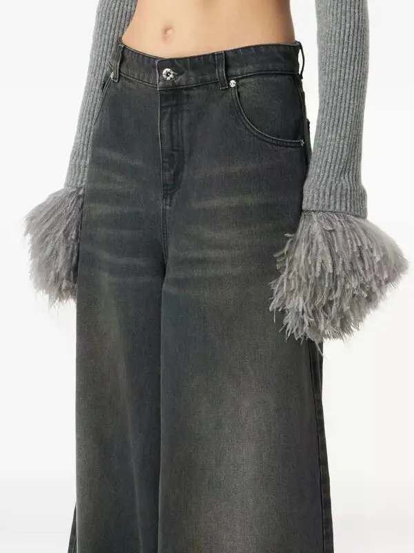 Blumarine Dark Wide Leg Jeans