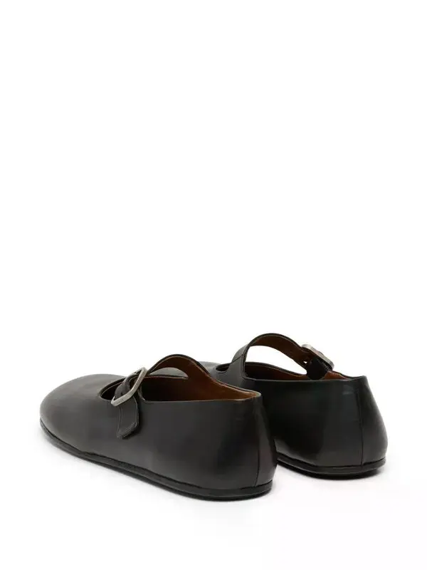 Marsèll Appiedi Buckled Ballet Flats In Calf Leather