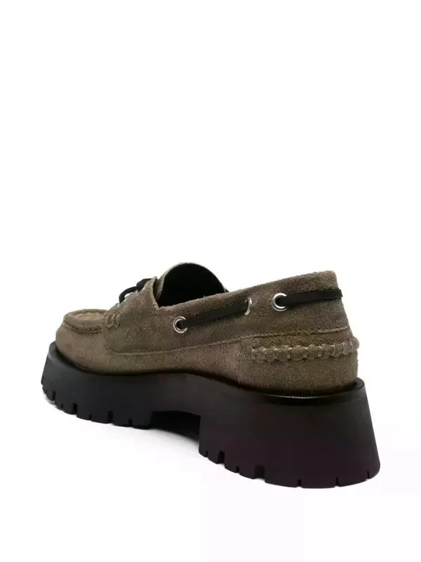Alexander Wang Carson Platform Boat Shoes - Green