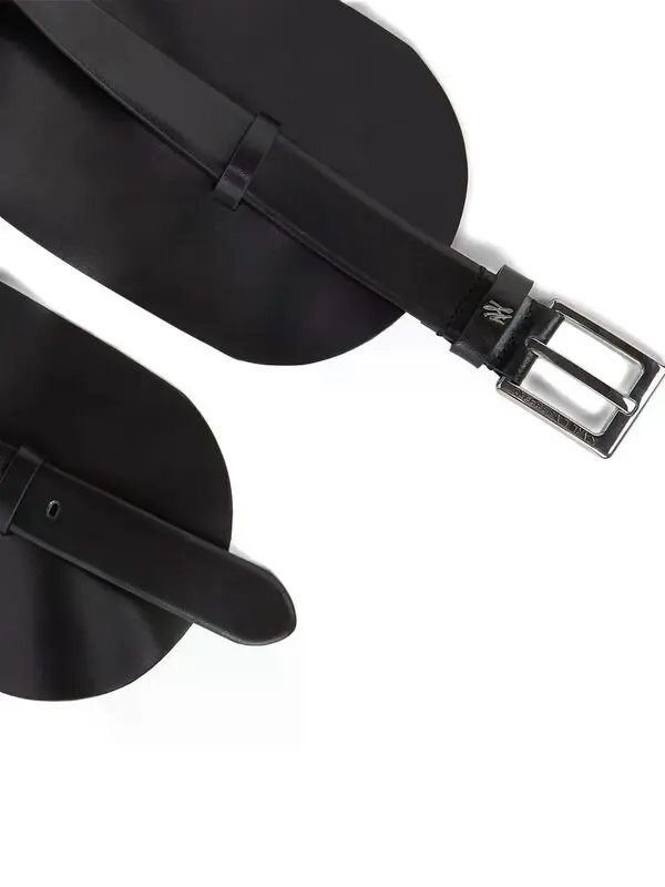 Karl Lagerfeld Wide Leather Belt