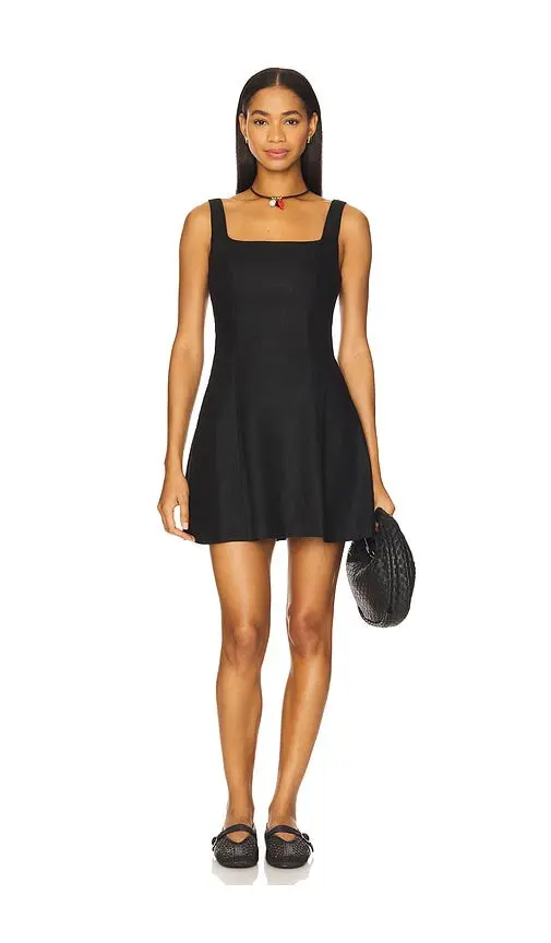 Faithfull The Brand Felice Mini Dress - Black
