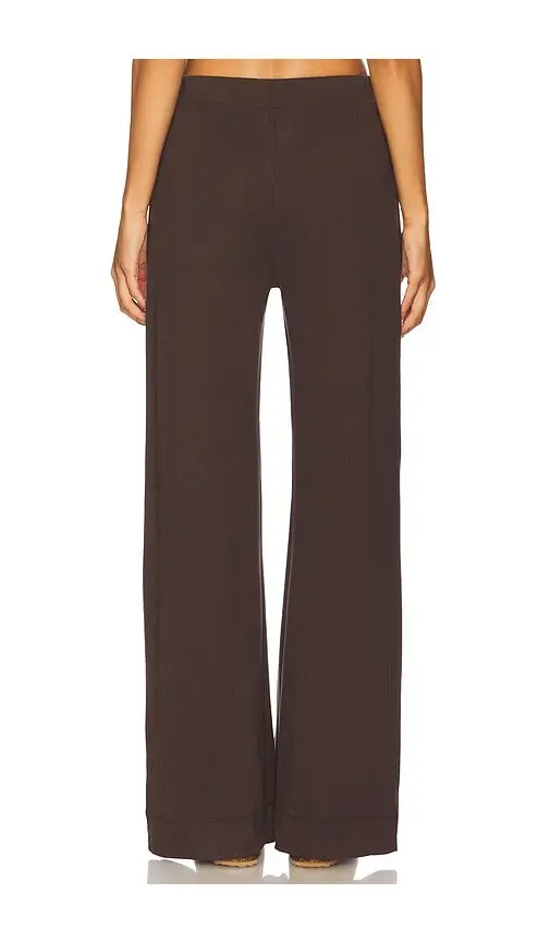 VIR VITA Pointelle Lounge Pant - Chocolate