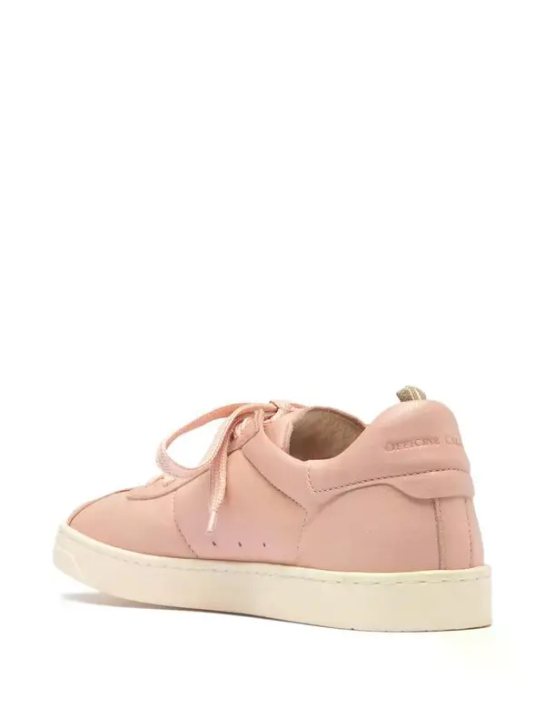 Officine Creative Karma Lace-up Leather Sneakers - Pink