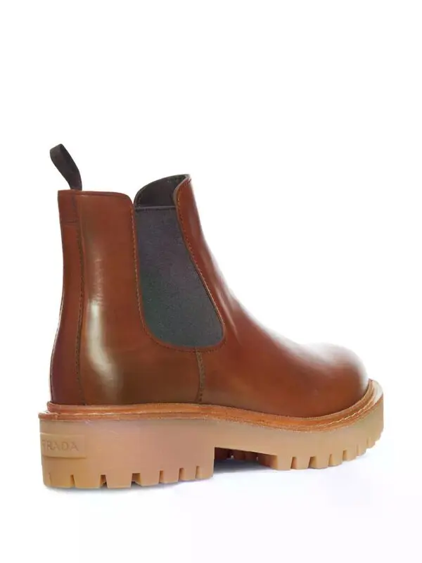 Prada Leather Ankle Boots