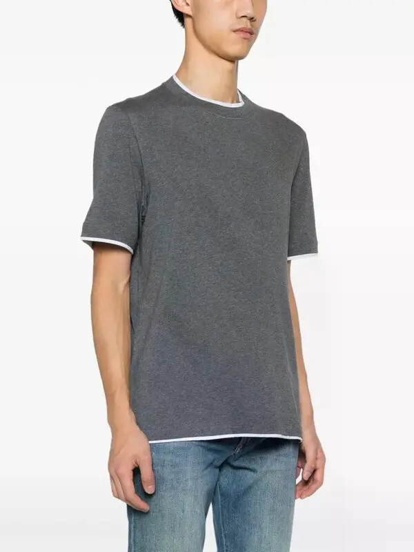 Brunello Cucinelli Layered-effect Cotton T-shirt