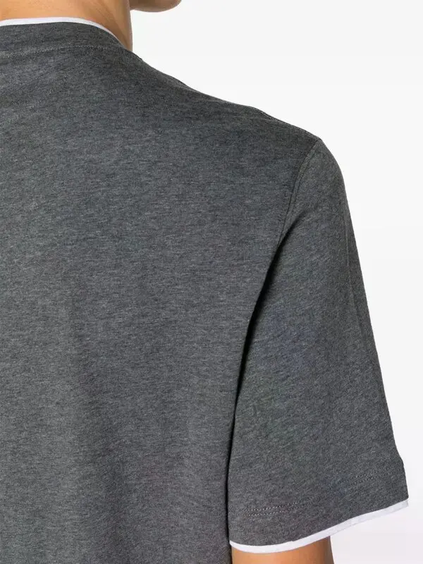 Brunello Cucinelli Layered-effect Cotton T-shirt