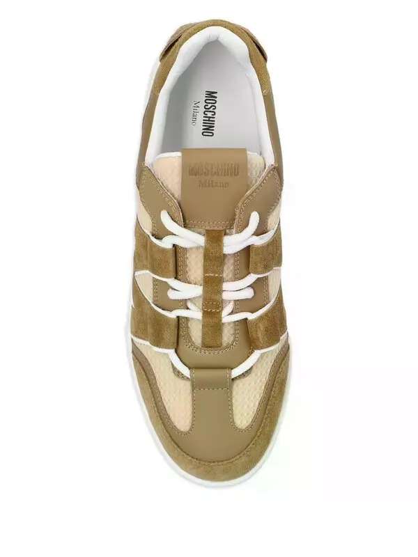 Moschino Debossed Mesh Sneakers
