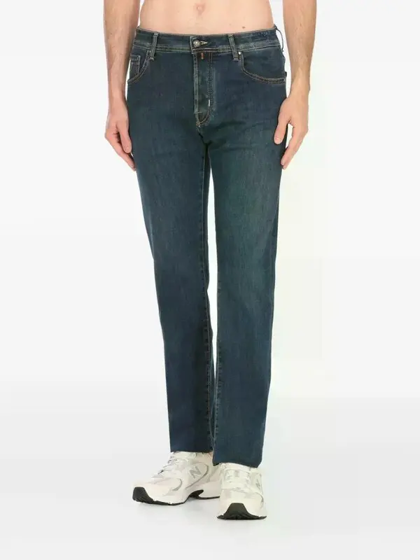 Jacob Cohen Contrast Stitching Jeans