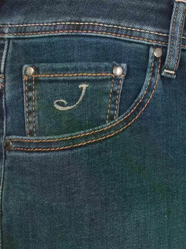 Jacob Cohen Contrast Stitching Jeans