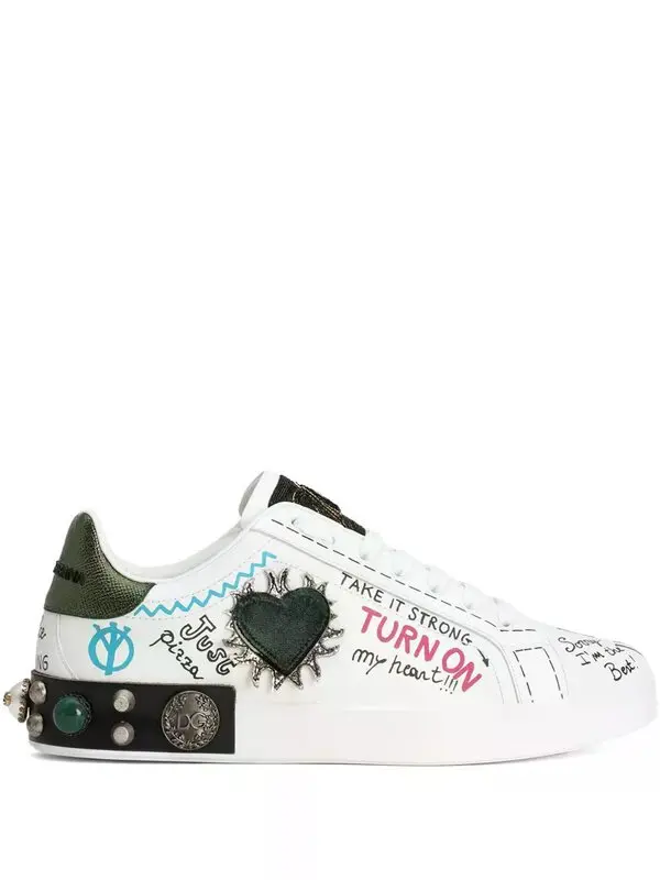Dolce & Gabbana Portofino Graffiti Sneakers