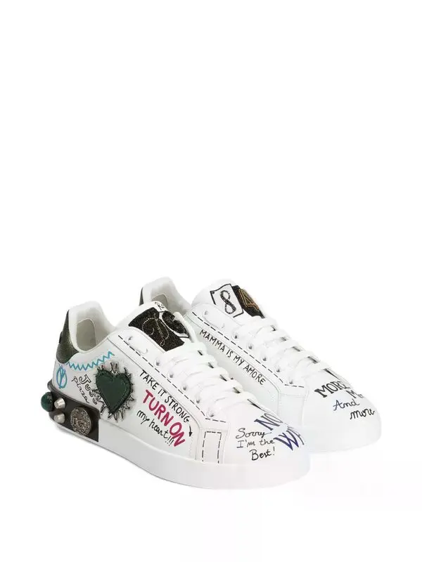 Dolce & Gabbana Portofino Graffiti Sneakers