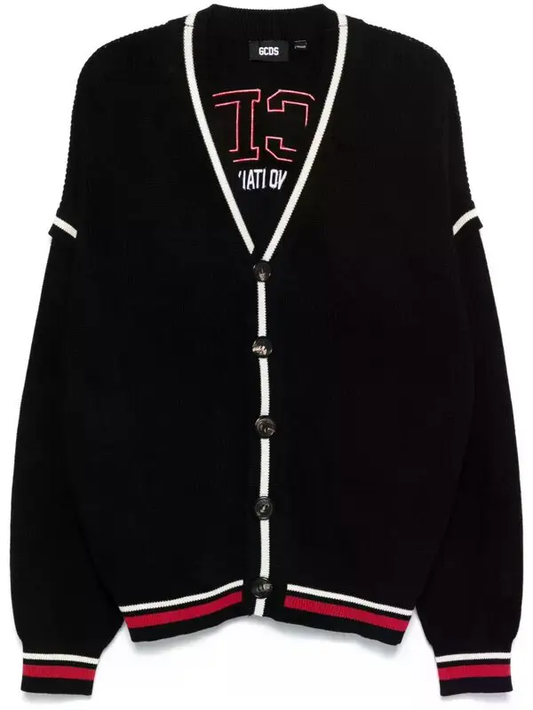 Gcds Logo Knit Cardigan