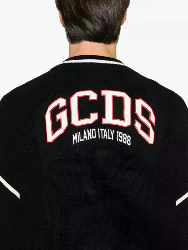 Gcds Logo Knit Cardigan