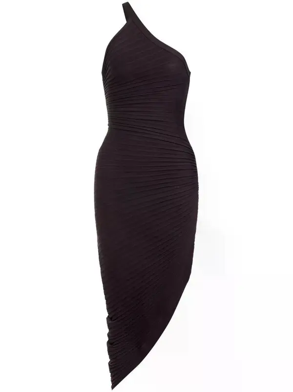 Philosophy Di Lorenzo Serafini Asymmetric Ruched One-shoulder Dress