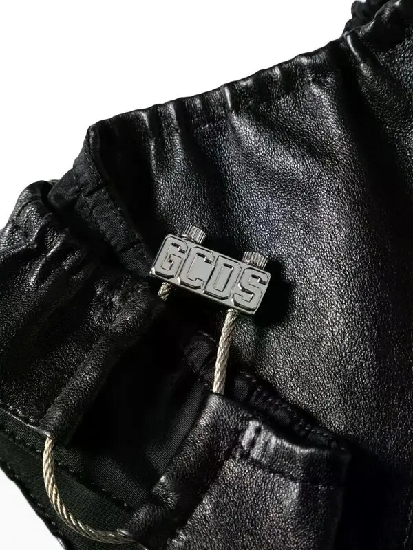 Gcds Logo-plaque Leather Briefs