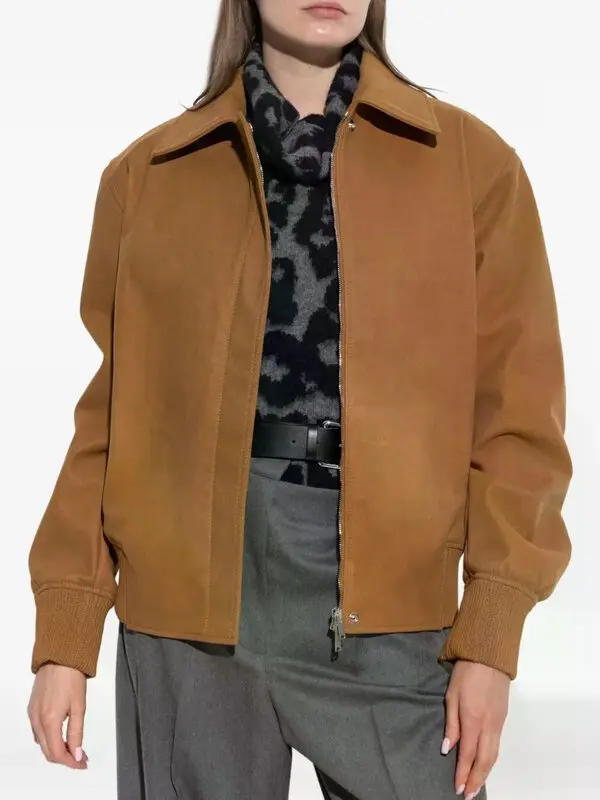 Stella McCartney Collared Ribbed-trim Jacket