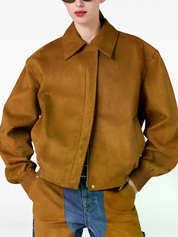 Stella McCartney Collared Ribbed-trim Jacket