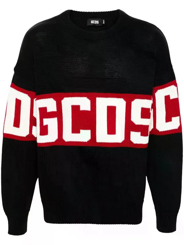 Gcds Intarsia-knit Logo Sweater