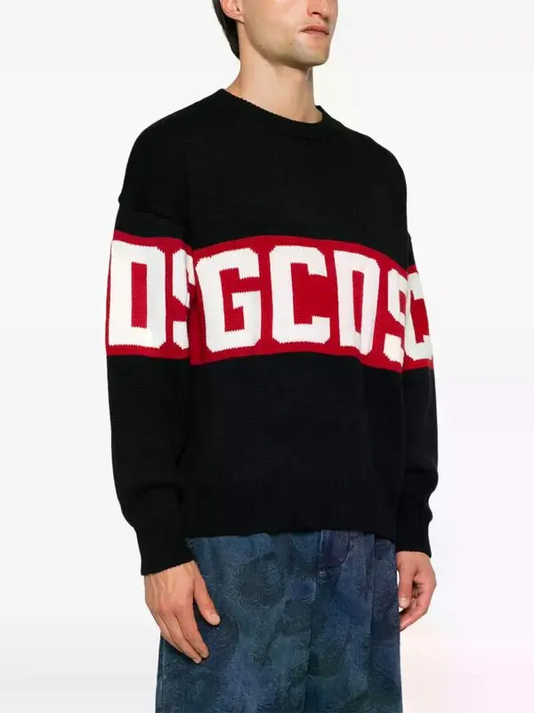 Gcds Intarsia-knit Logo Sweater