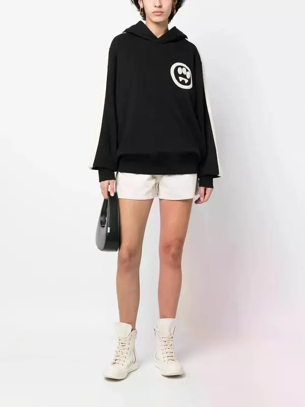 BARROW Motif Print Long-sleeved Hoodie