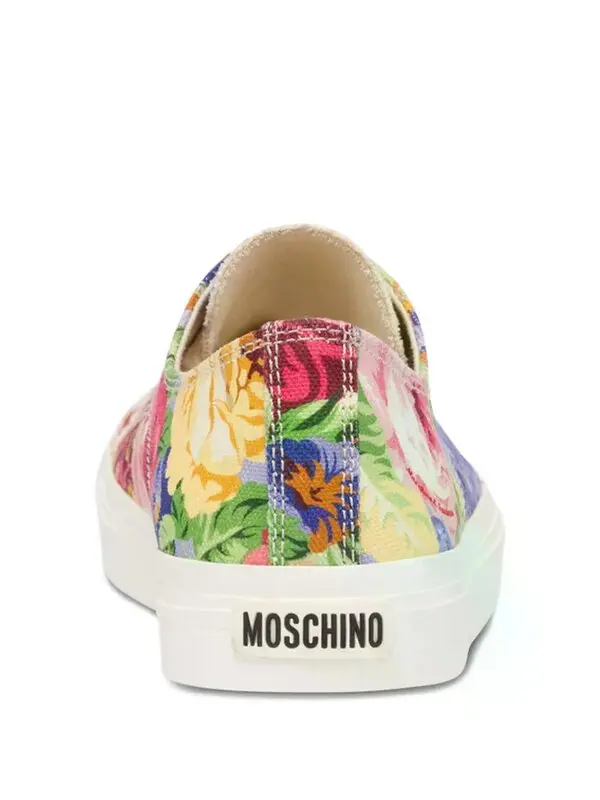 Moschino Teddy Bear Print Lace-up Sneakers